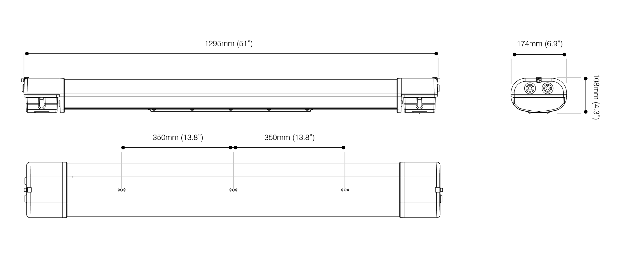 SPARTAN Linear WL84 Zone 1 | Raytec LED Lighting