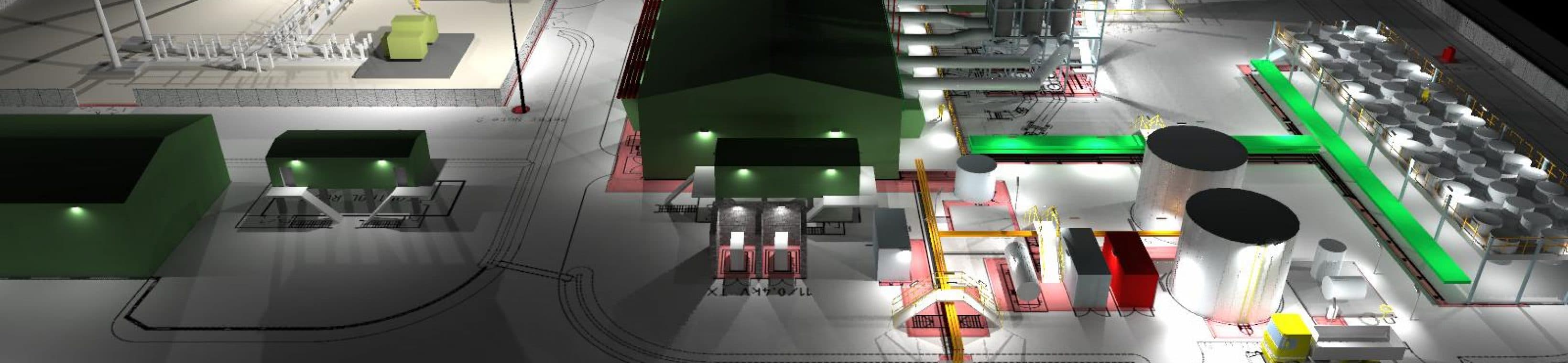 Lighting Design Service | 3D Visual Model of Lighting Installation