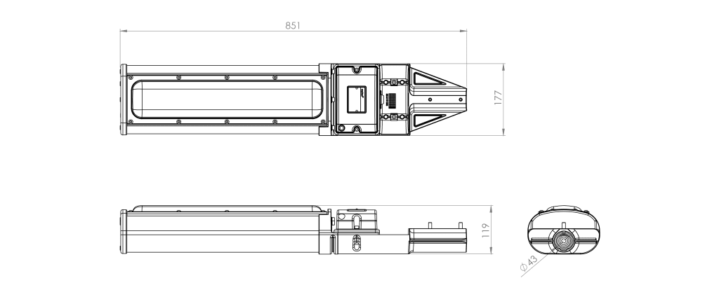 Pole Mount Ex Lighting | Linear Spigot Zone 1 | Raytec LED Luminaires