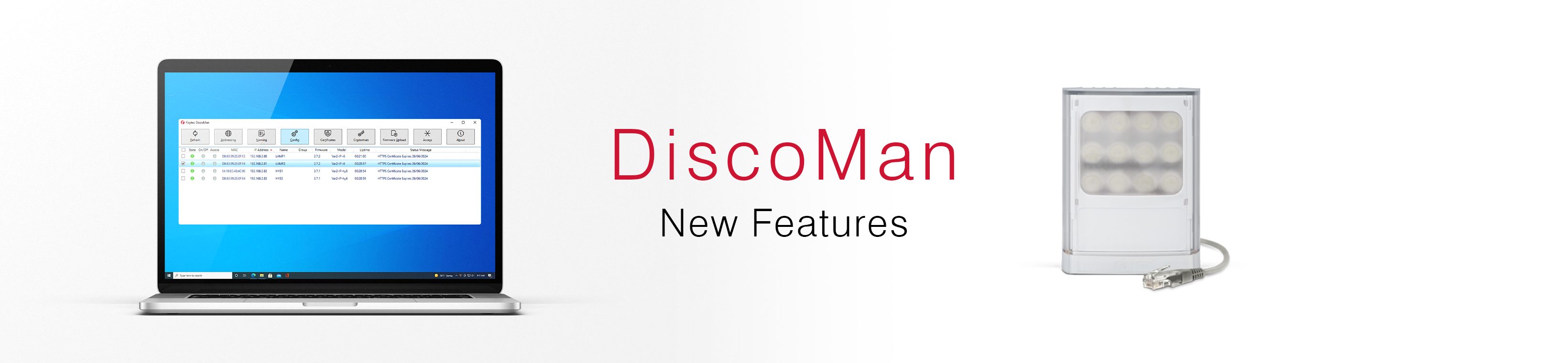 Discoman New Features Raytec