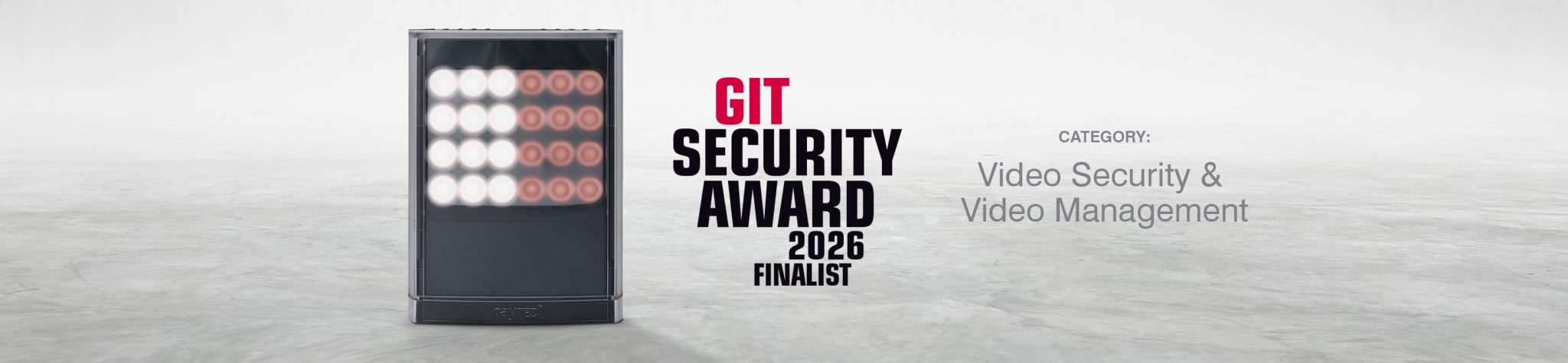 Finalist at GIT Security Awards 2026! - Raytec